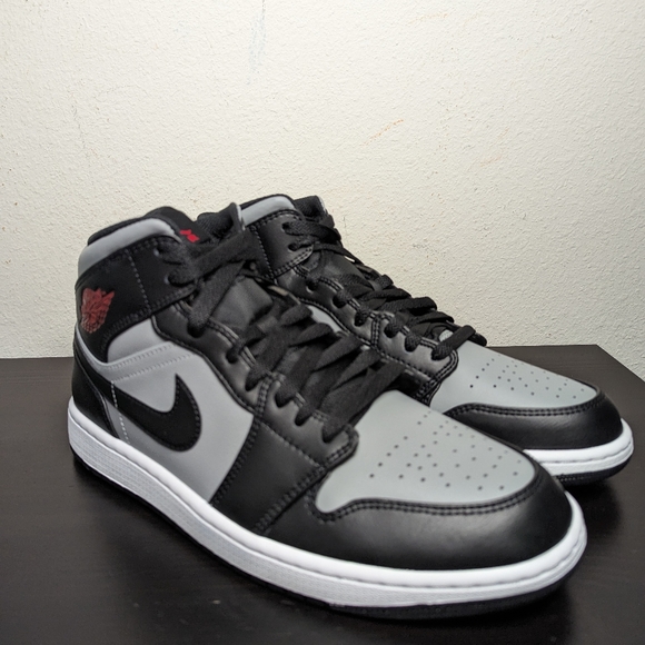 Jordan | Shoes | Nike Air Jordan Mid Shadow Red Black Gym Red Grey ...
